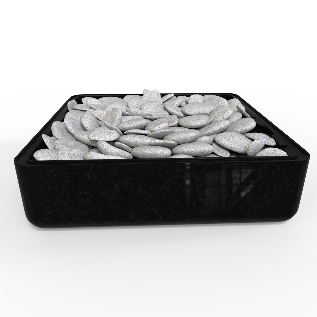 3d Model Pebbles Rock Tray