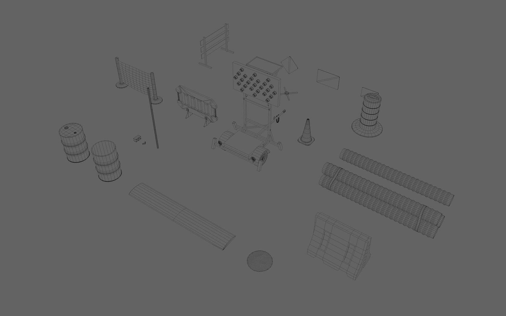 3D Construction Work Props Pack Model - TurboSquid 1994273