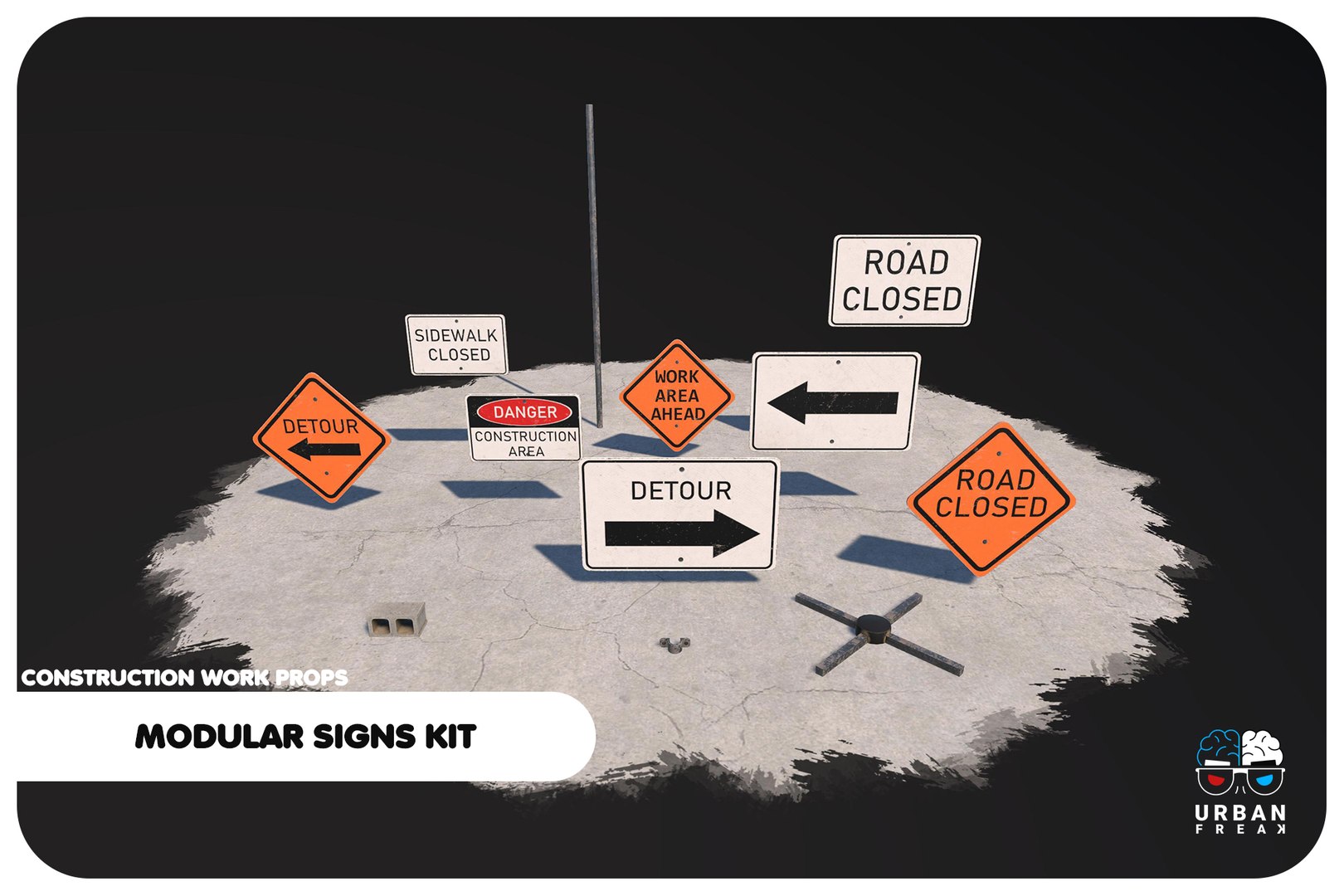 3D Construction Work Props Pack Model - TurboSquid 1994273