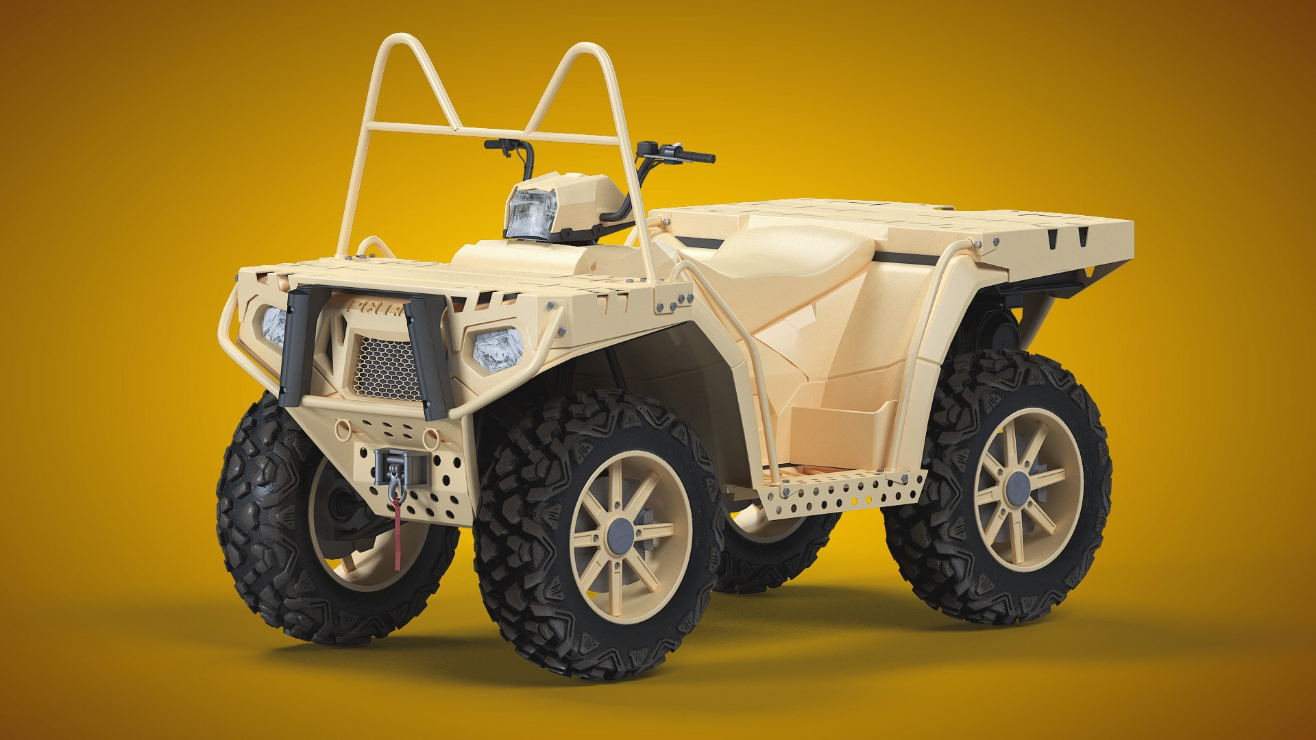 Military Atv Polaris 3D Model - TurboSquid 1629120