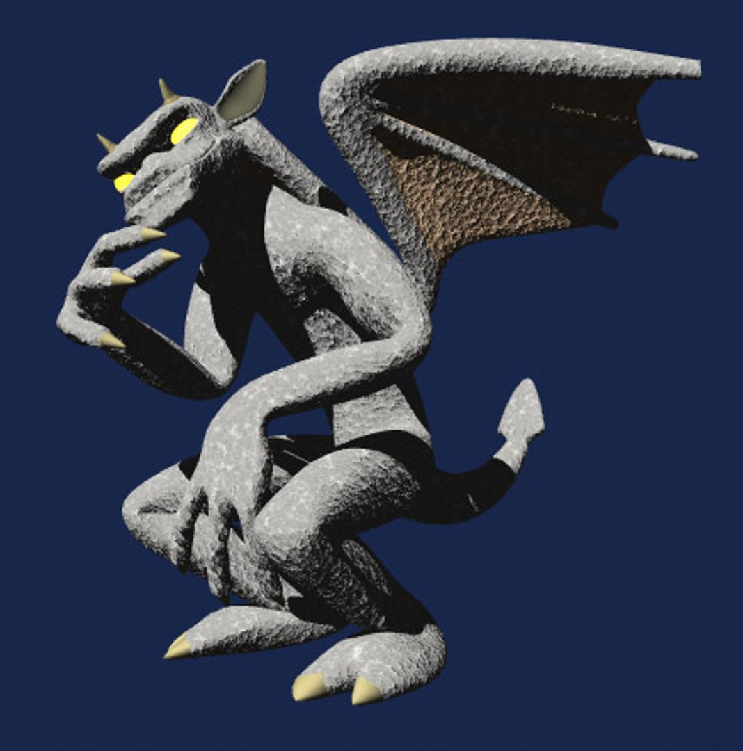 3d Lwo Gargoyle Castle