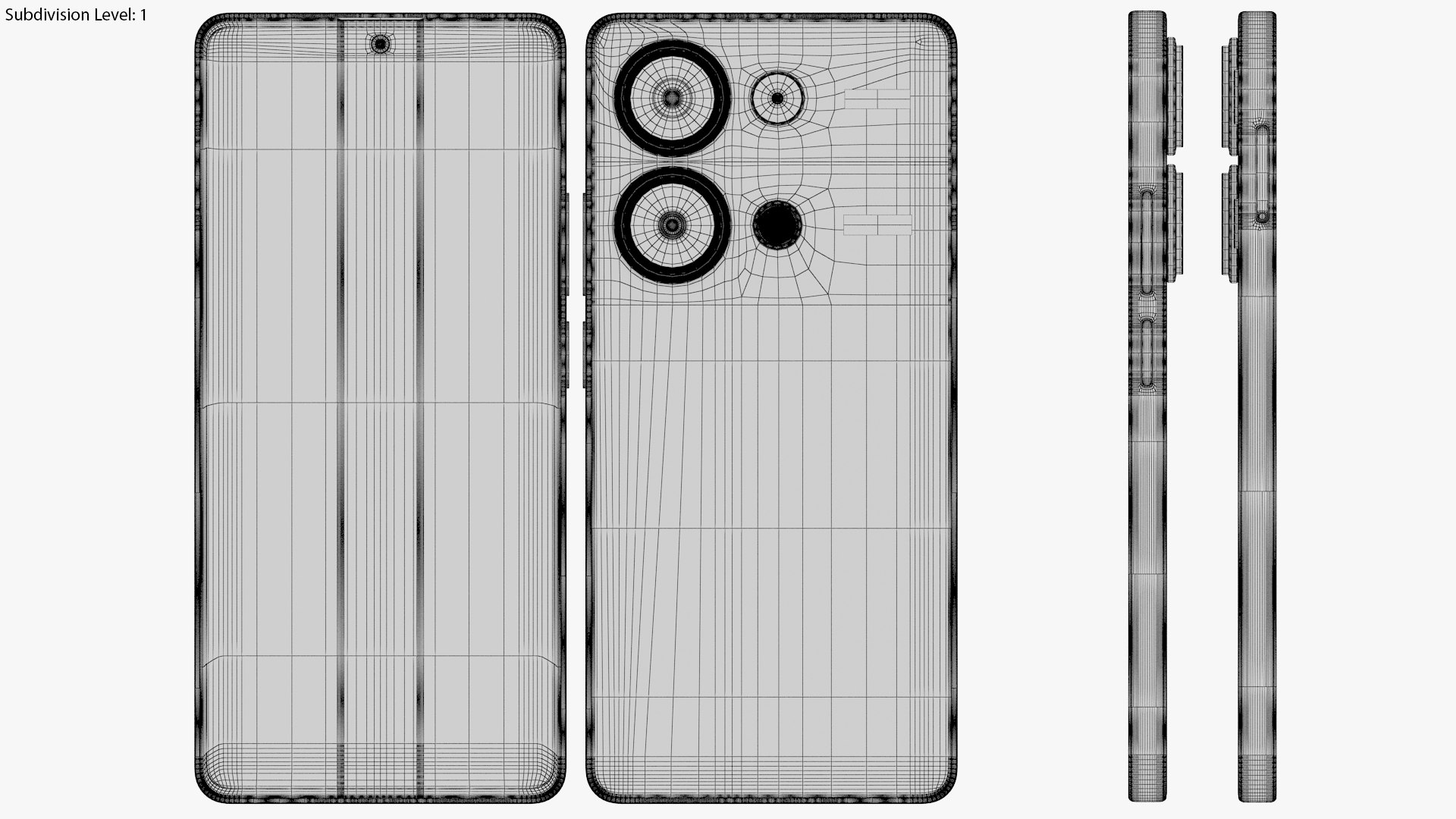 Xiaomi Redmi Note 13 4G Pro Black 3D - TurboSquid 2187620