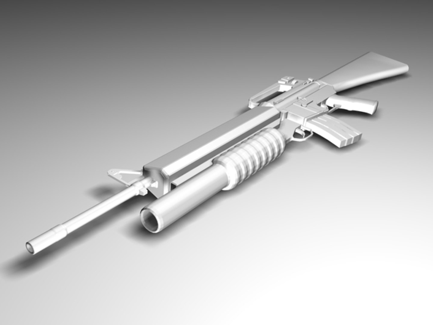 M16-a2 M203 Assault Rifle Max Free