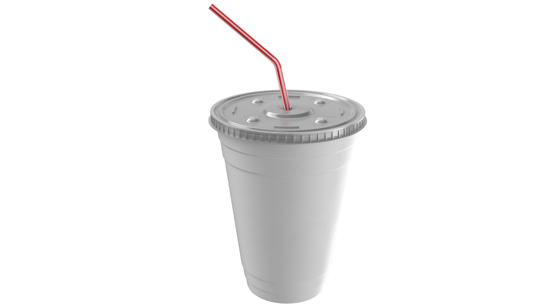 Empty Soda Cup With Straw 3D - TurboSquid 1949550