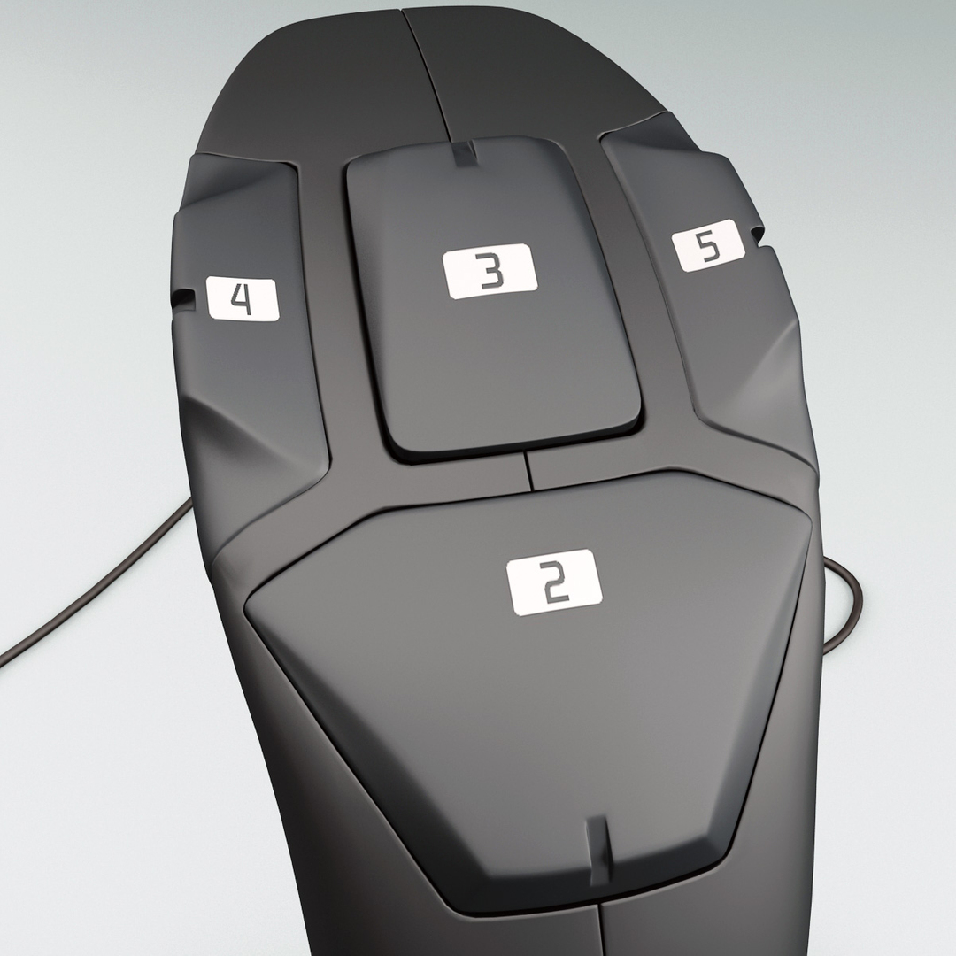 3d model joystick logitech attack 3