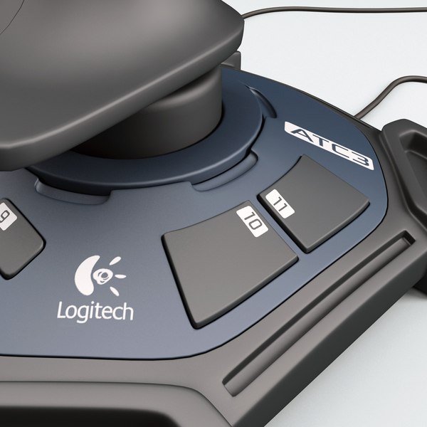 3d model joystick logitech attack 3