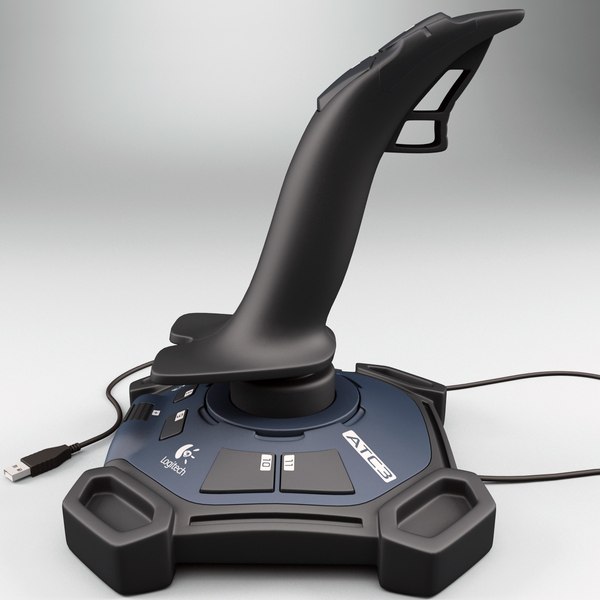 3d model joystick logitech attack 3