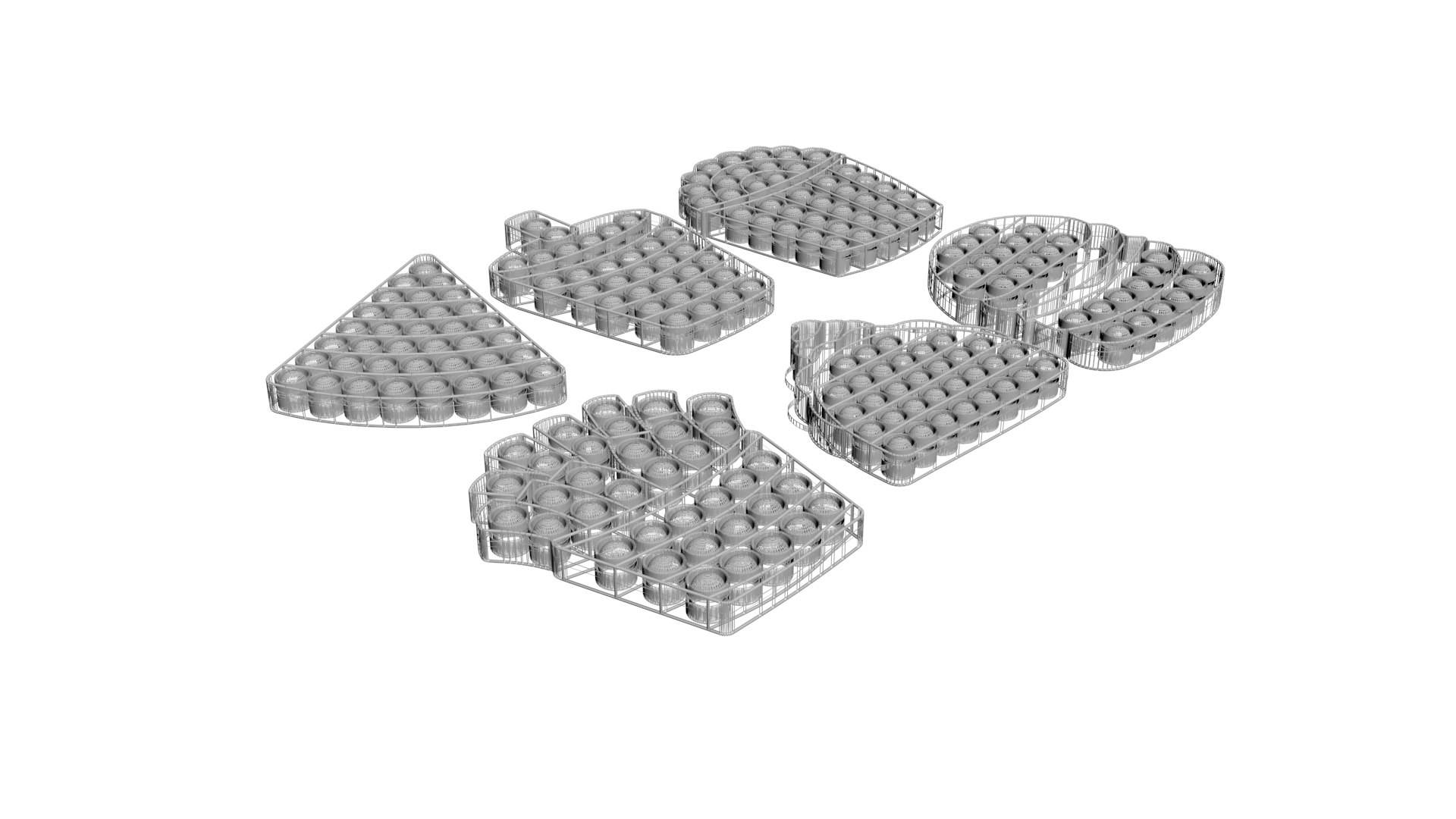 3D Fast Food Pop It Fidget Toys Set model - TurboSquid 1809638