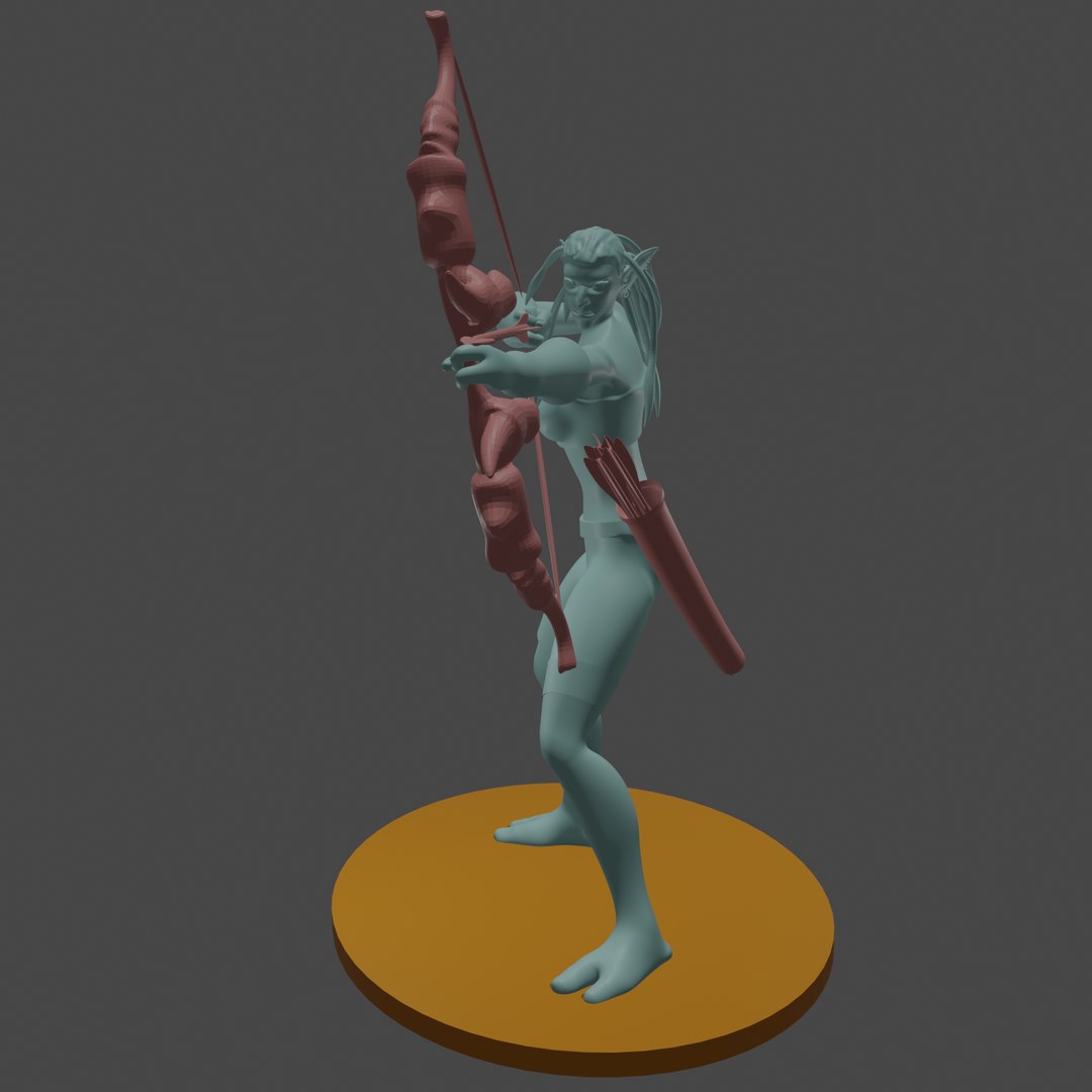 3D Model Female Jungle Troll Hunter - TurboSquid 2499376