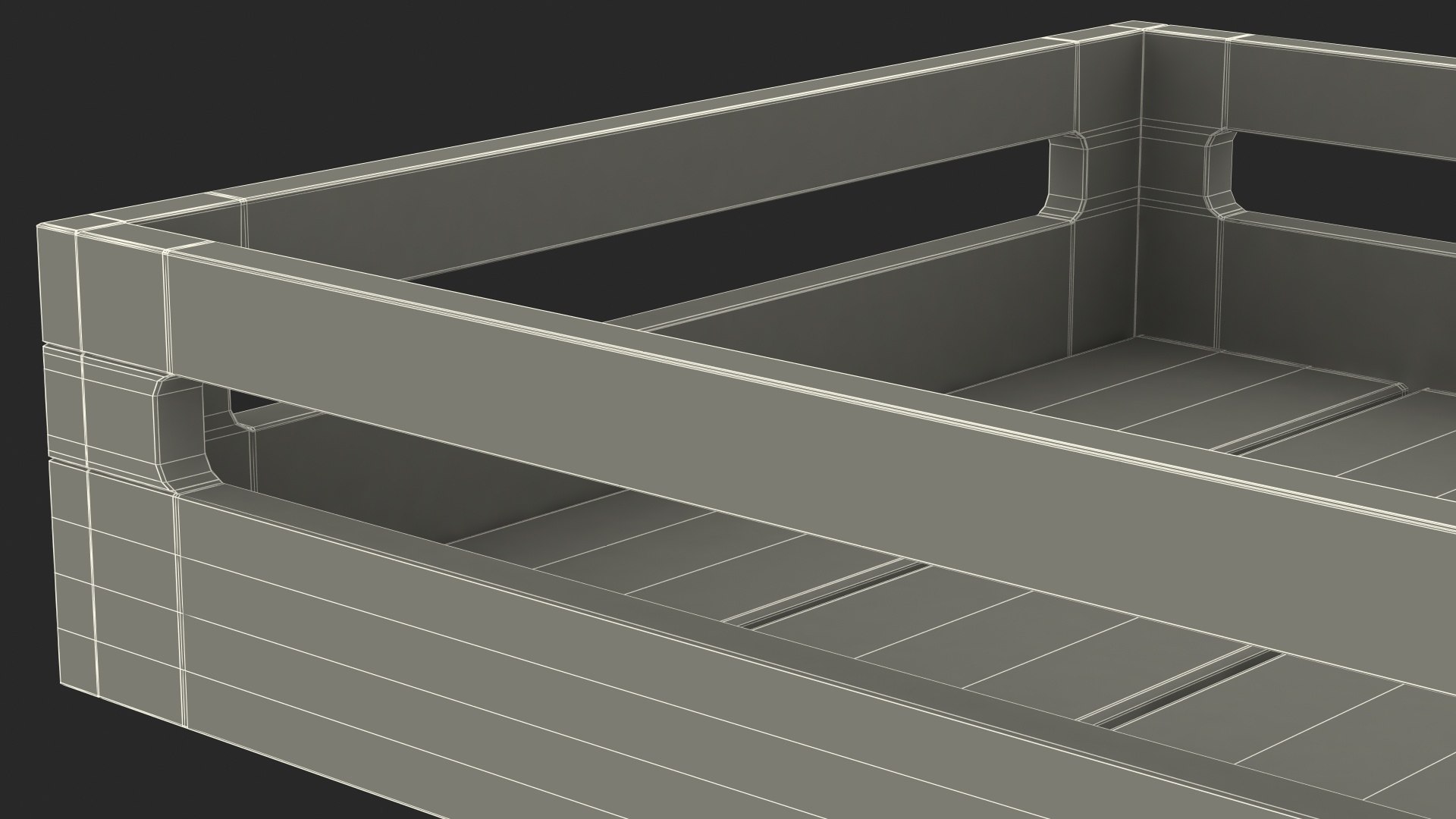Stacking Crate h8cm 3D - TurboSquid 1922368