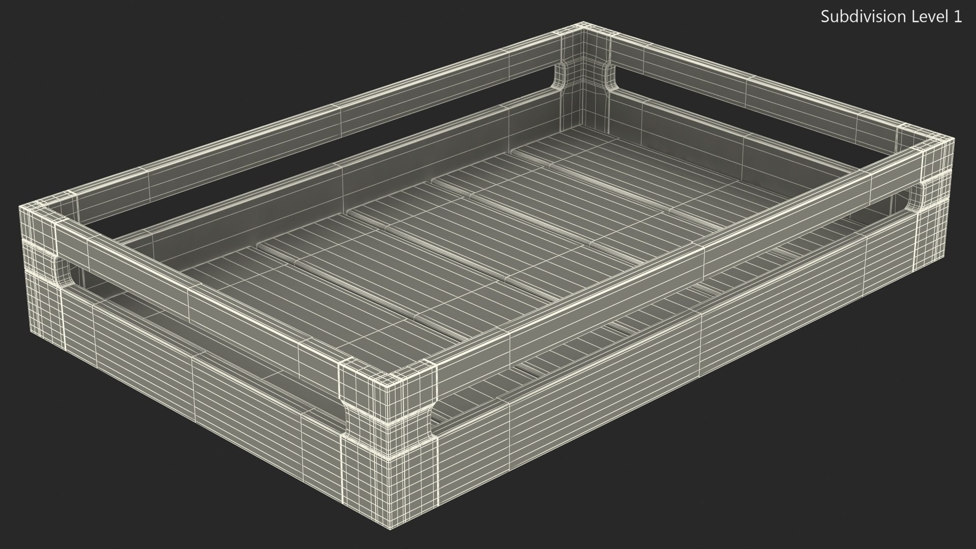 Stacking Crate h8cm 3D - TurboSquid 1922368