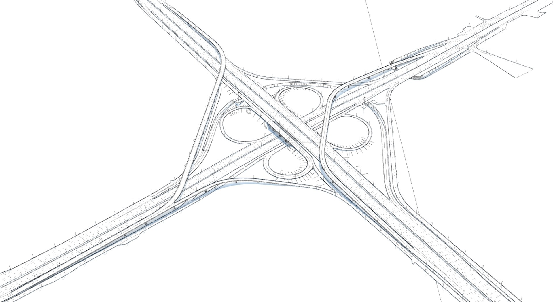 Highway Road Junction 3D Model | 1144094 | TurboSquid