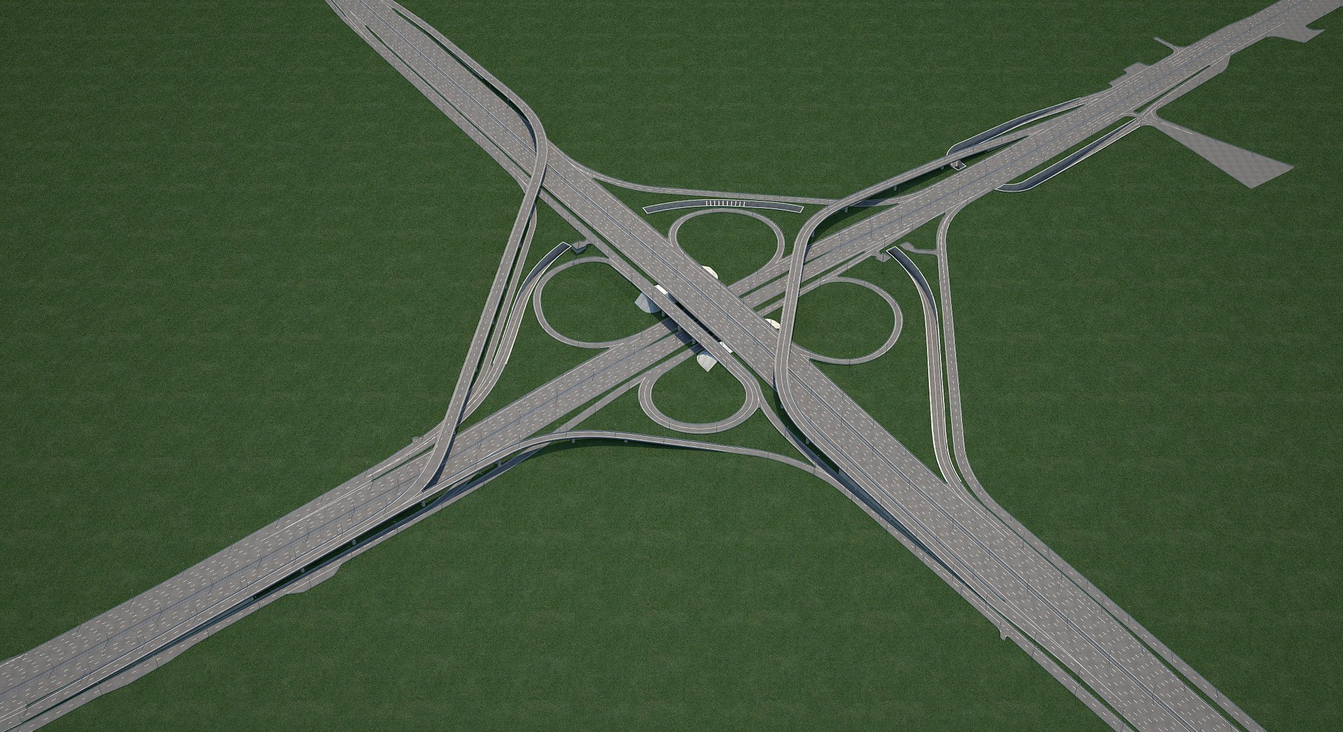 Highway Road Junction 3D Model | 1144094 | TurboSquid