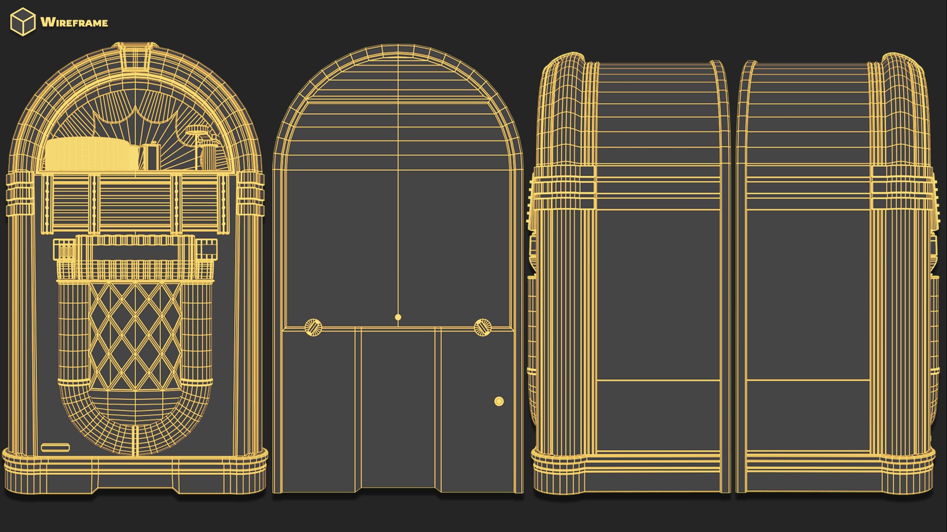 3D Retro Jukebox Asset - TurboSquid 2230253