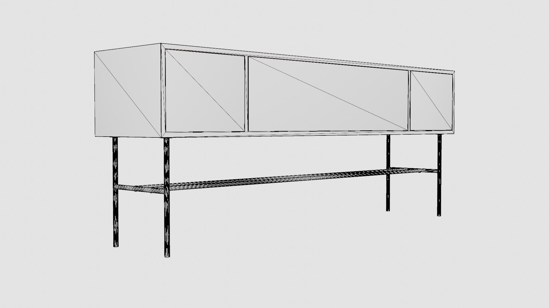 3D Lemus Home 1500 Media Bench Model - TurboSquid 2251130