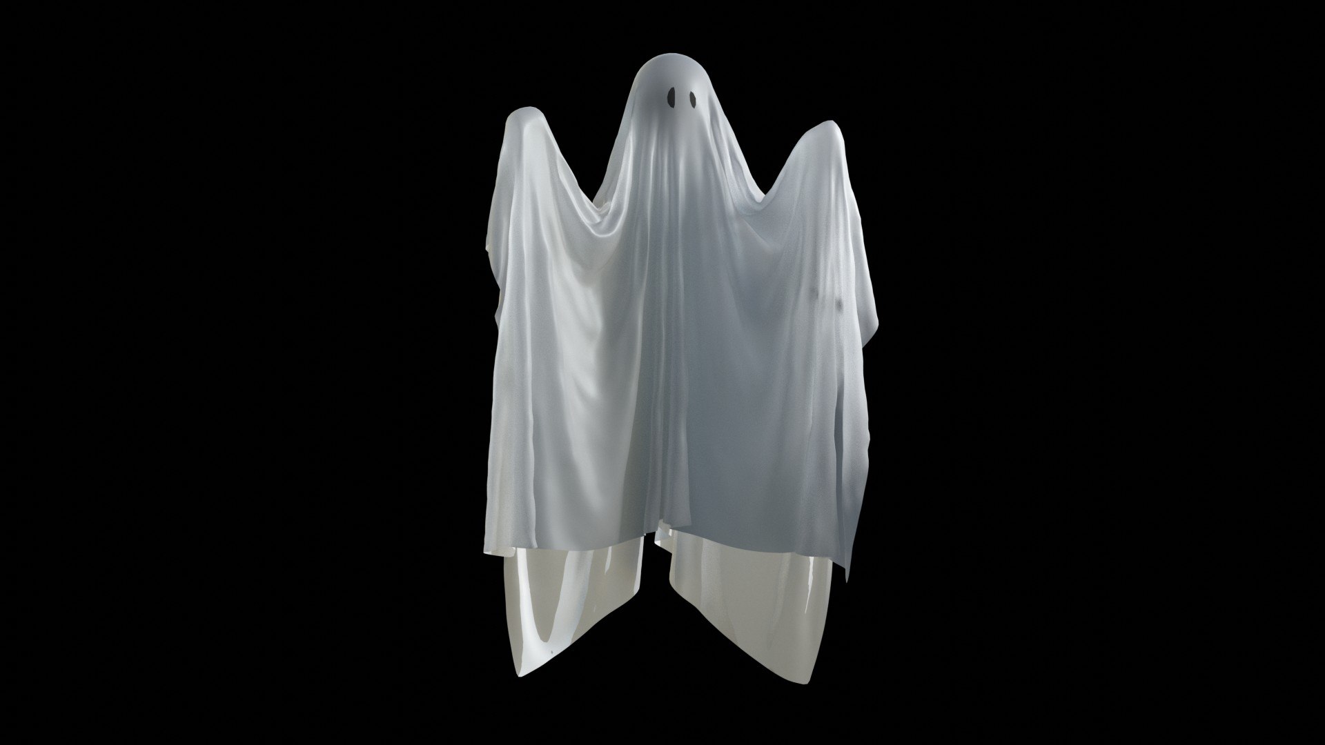 3D High Poly Ghost Model - TurboSquid 1860205