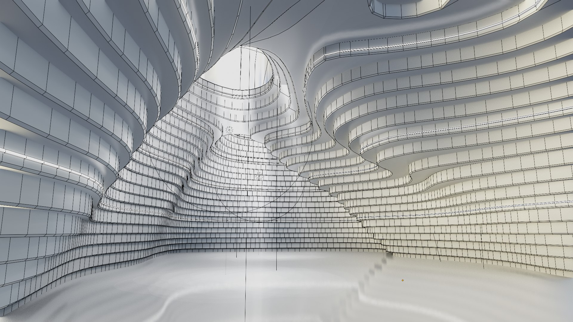 3D Model Abstract Concept Hall Inteiror Clear 3D Model - TurboSquid 2039840