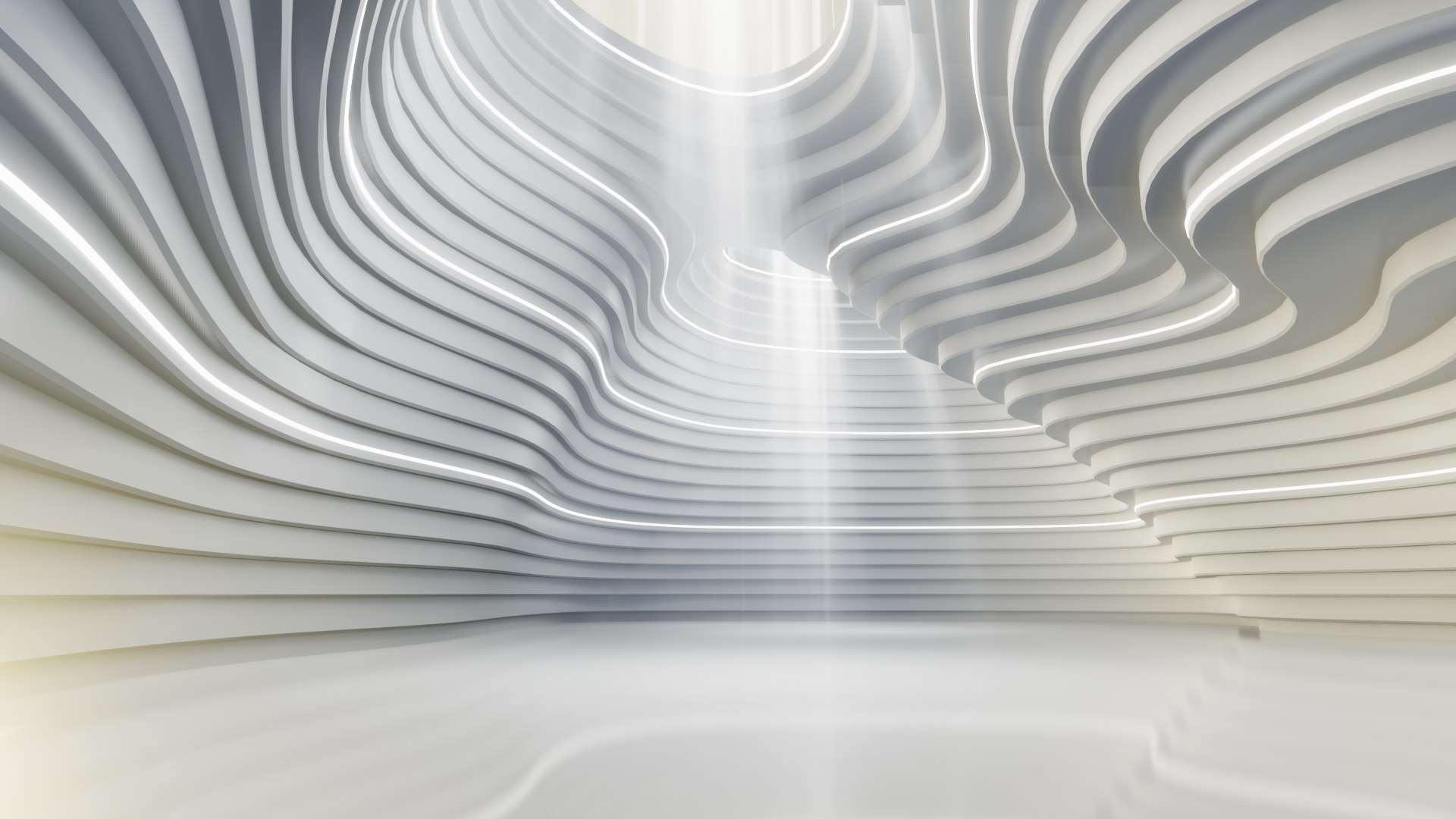 3D Model Abstract Concept Hall Inteiror Clear 3D Model - TurboSquid 2039840