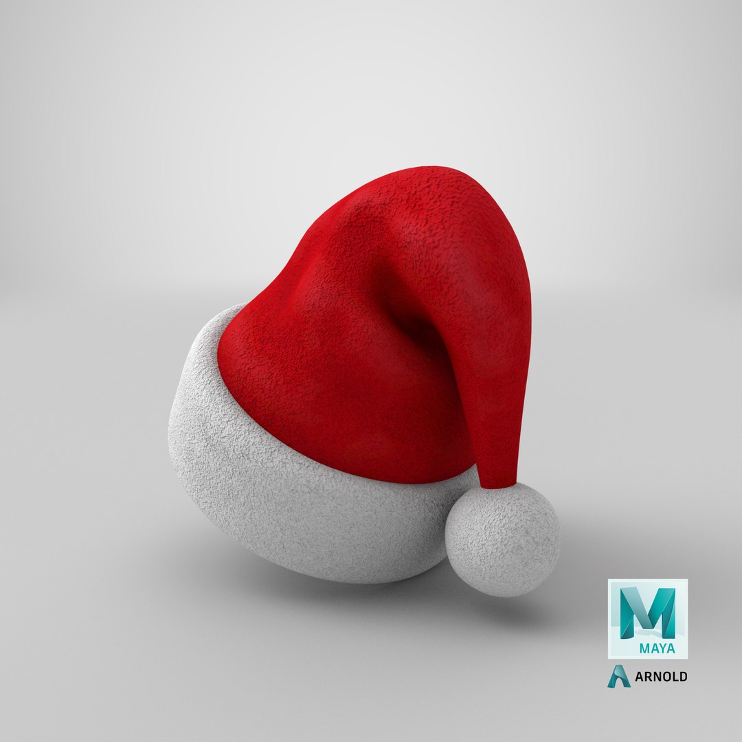 3D Realistic Santa Hat - TurboSquid 1464291