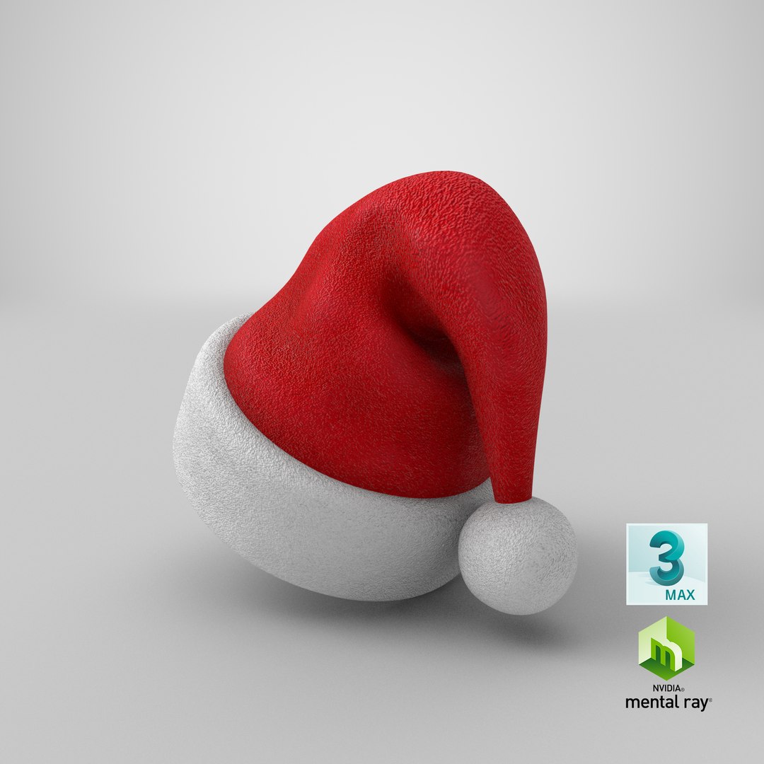 3D Realistic Santa Hat - TurboSquid 1464291
