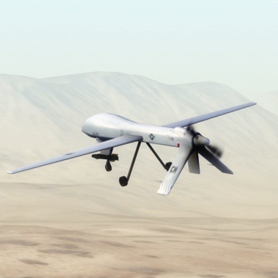 Mq-1 Predator Uav 3d Model