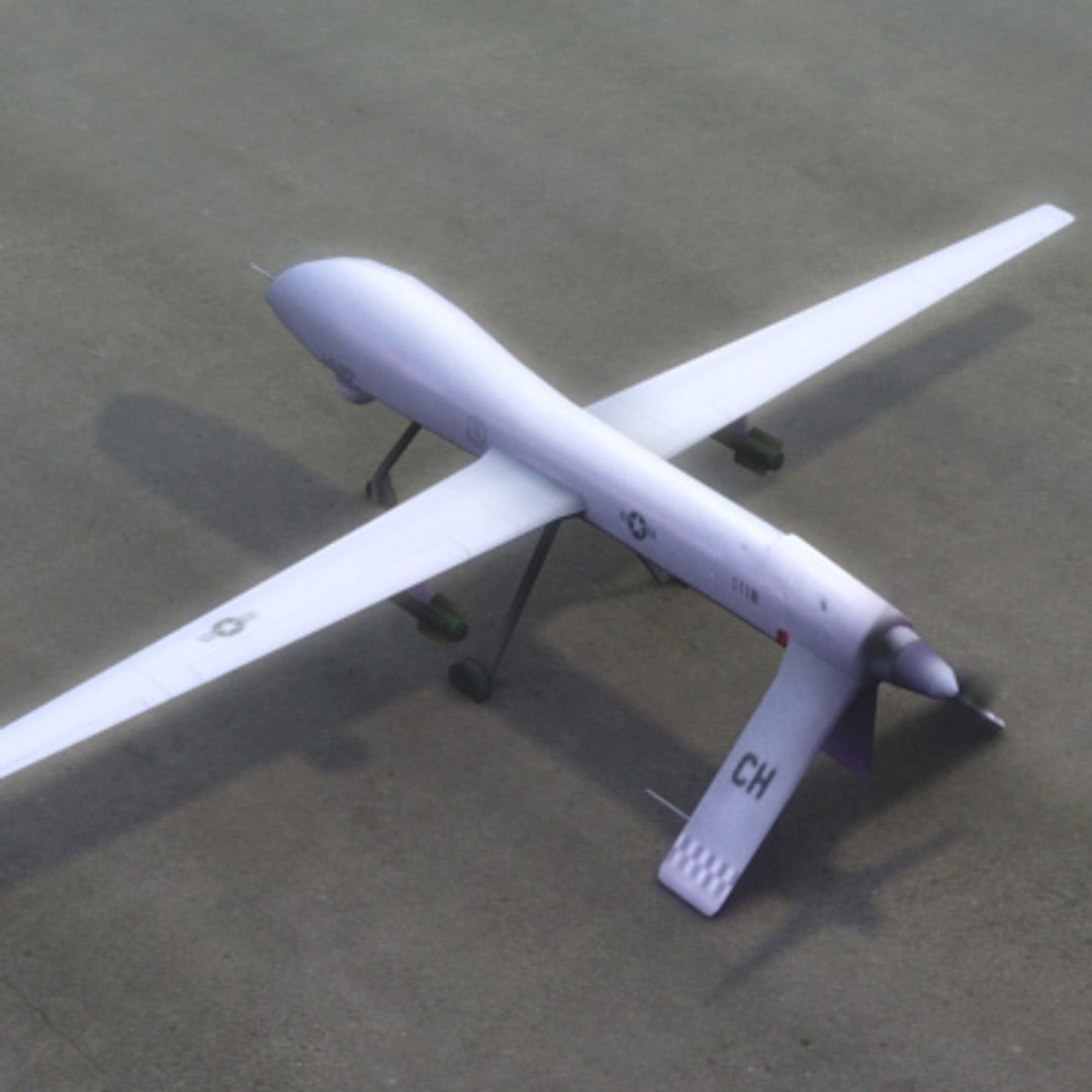 Mq-1 Predator Uav 3d Model