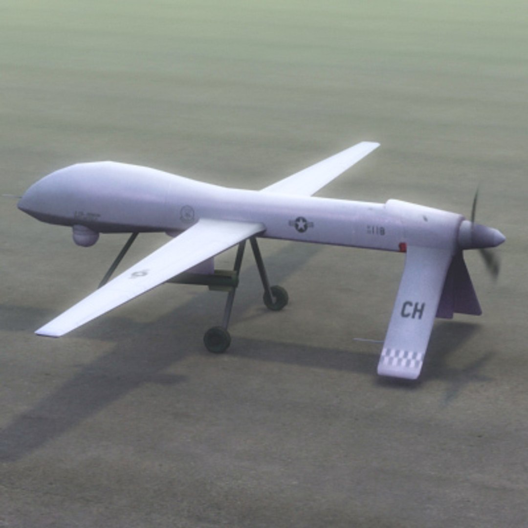 Mq-1 Predator Uav 3d Model
