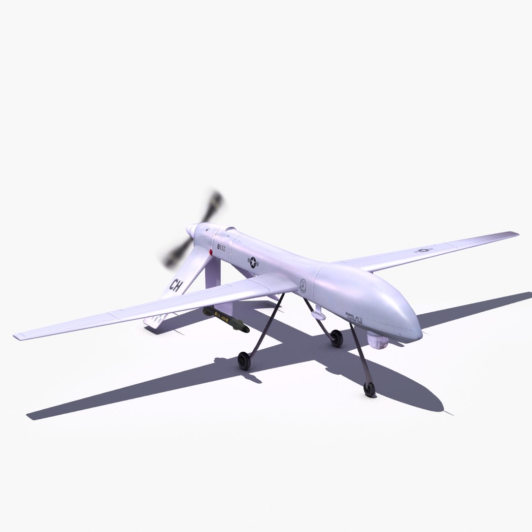 Mq-1 Predator Uav 3d Model
