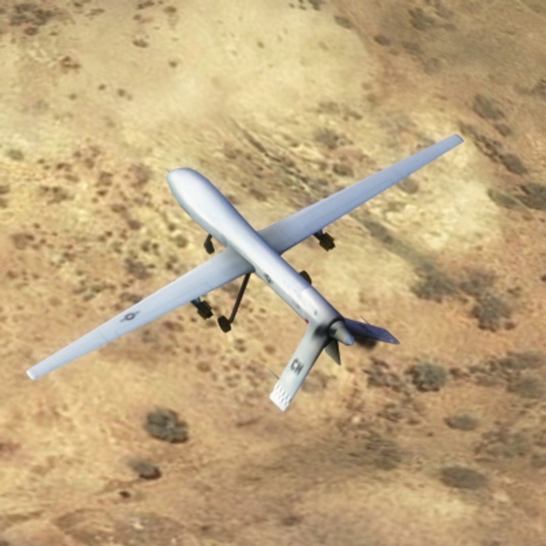 Mq-1 Predator Uav 3d Model