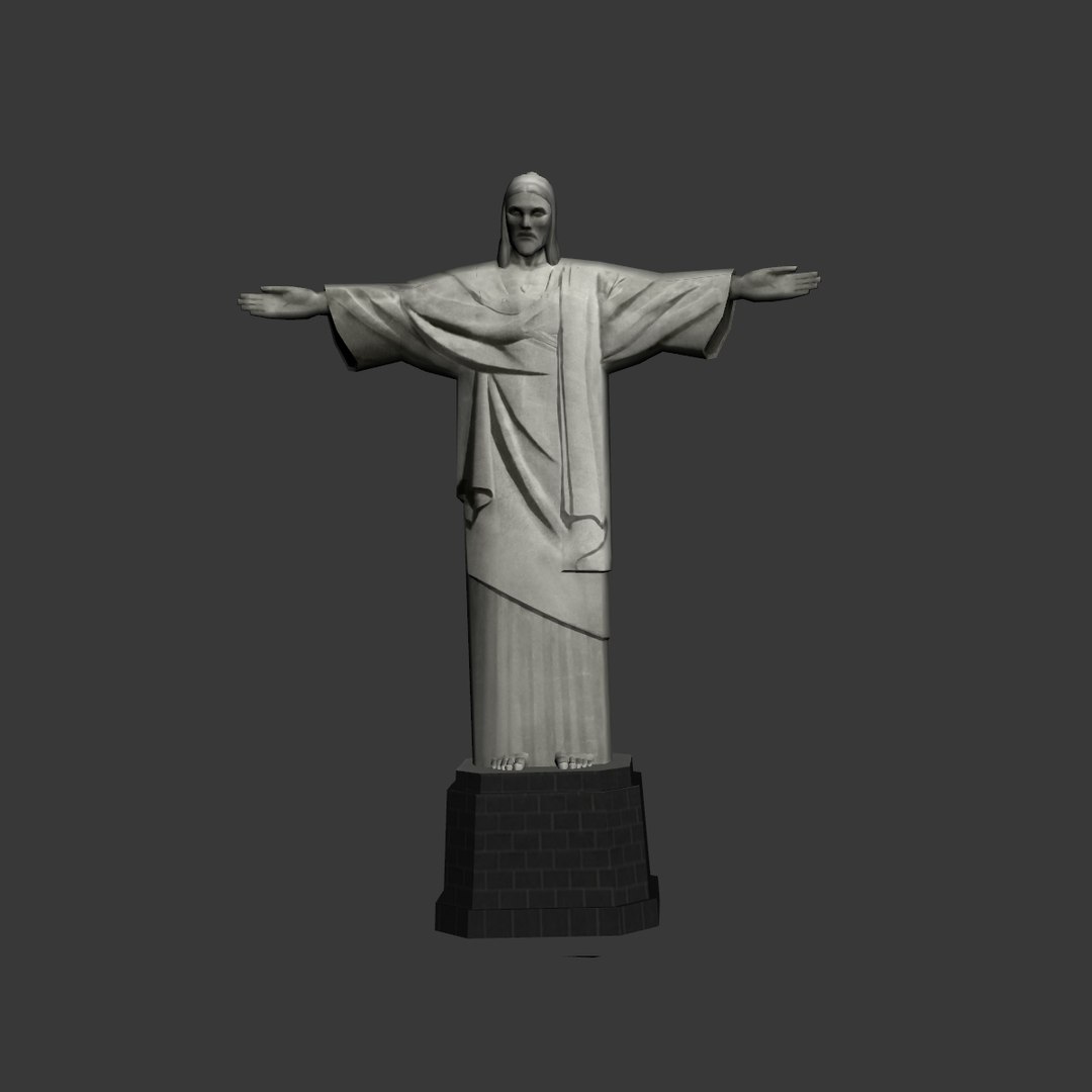 3d Jesus Statue Model