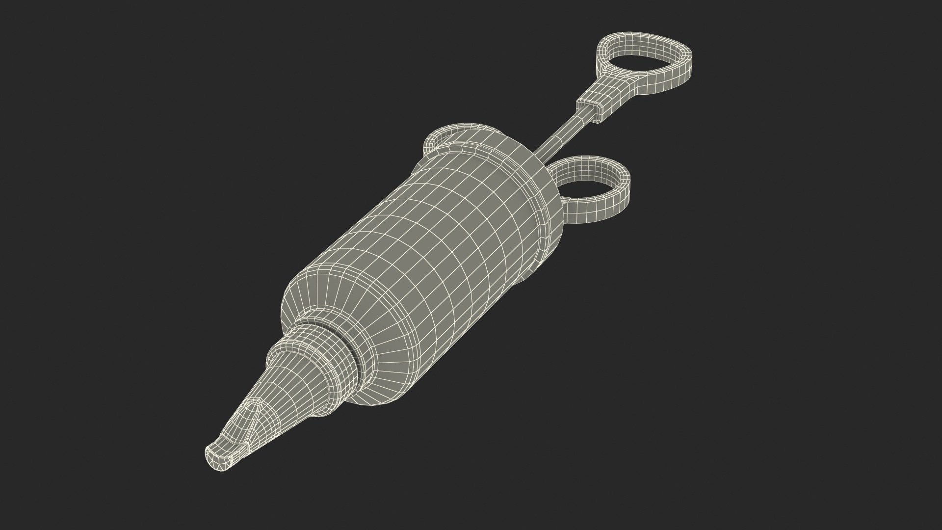 Cake Decorating Icing Syringe With Cream 3D Model - TurboSquid 1781656