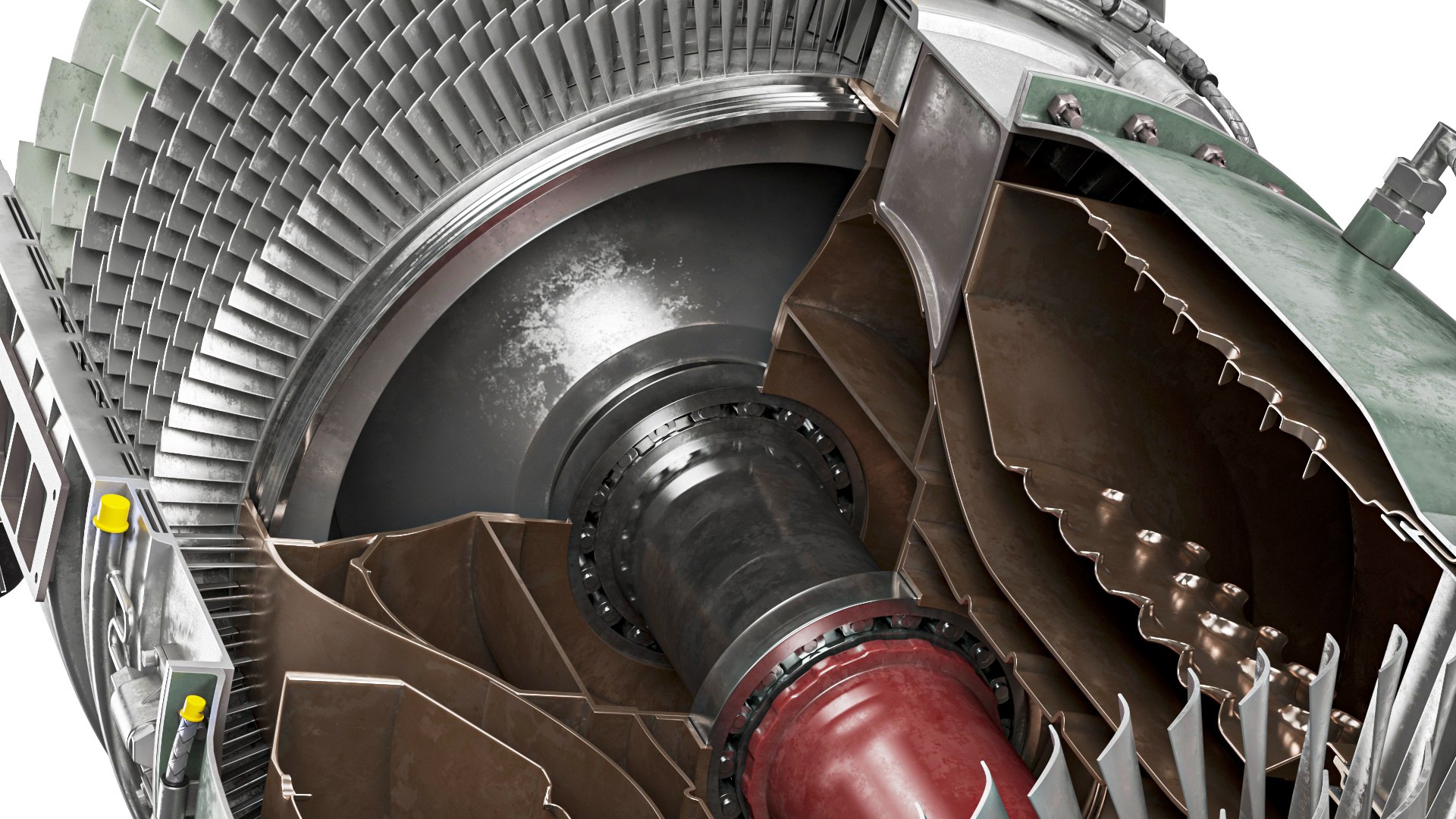 Commercial Jet Engine Cutaway 3D - TurboSquid 2350501