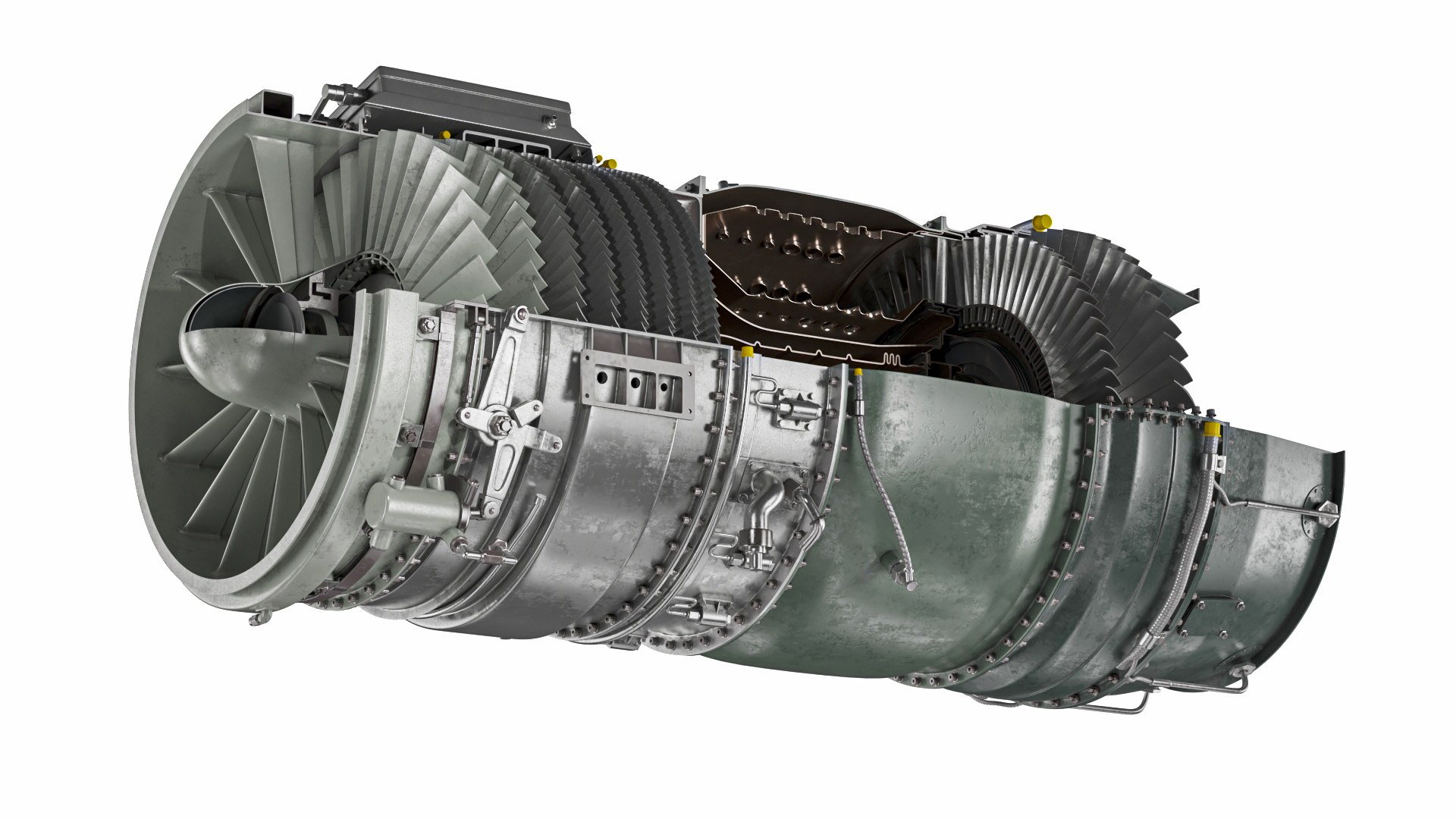Commercial Jet Engine Cutaway 3D - TurboSquid 2350501