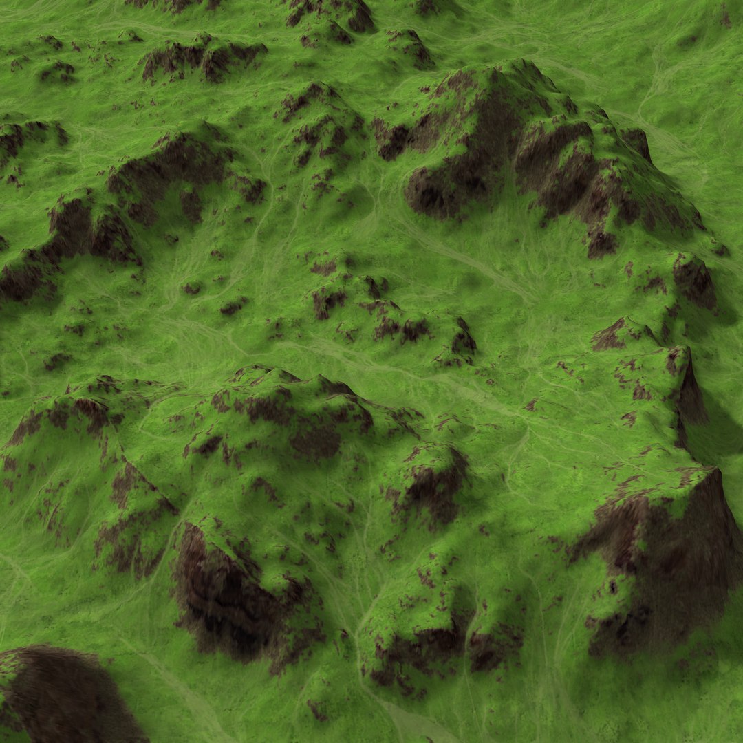 Landscape Island 3d Model