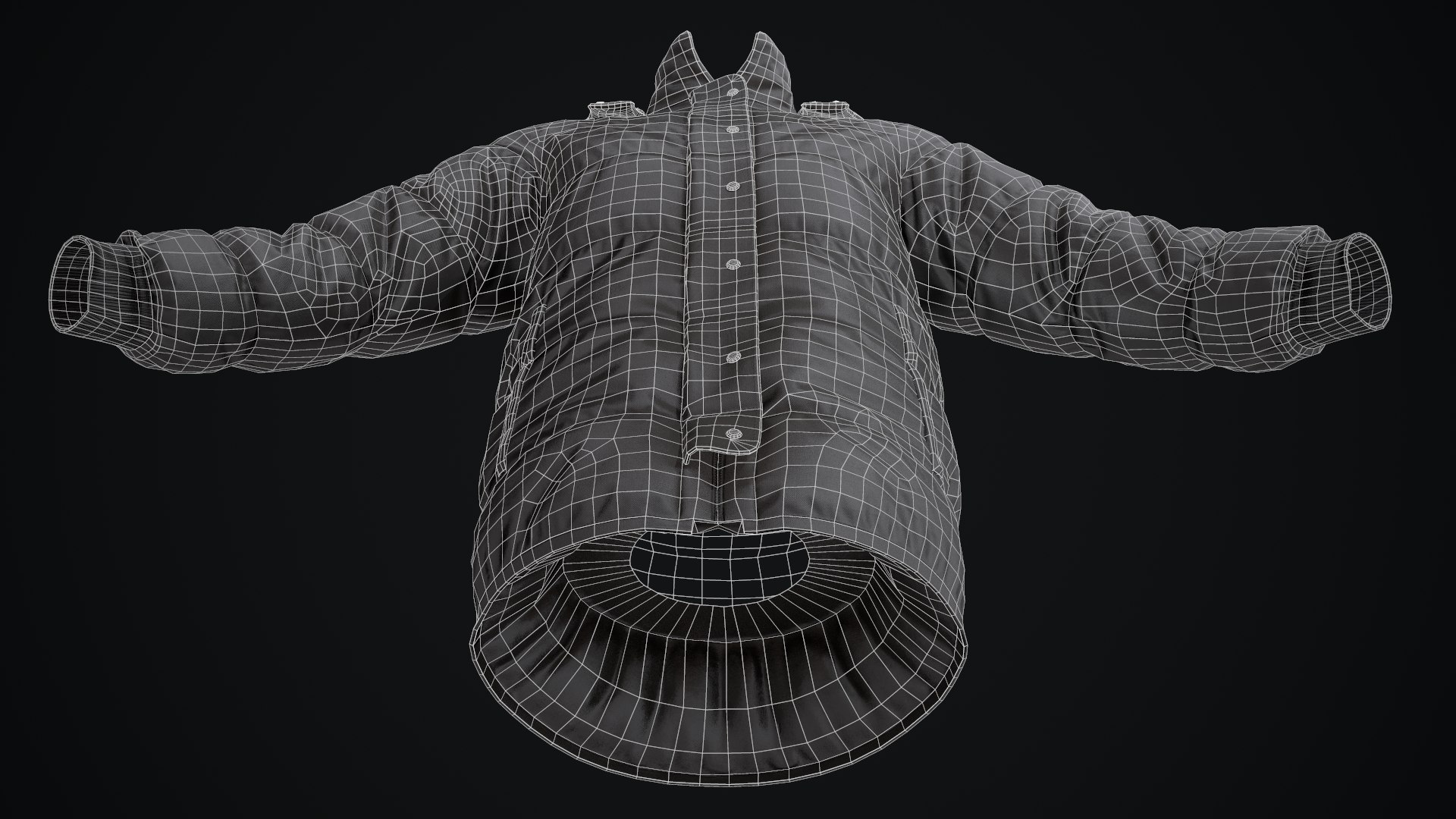 Winter jacket gray 3D model - TurboSquid 1674568