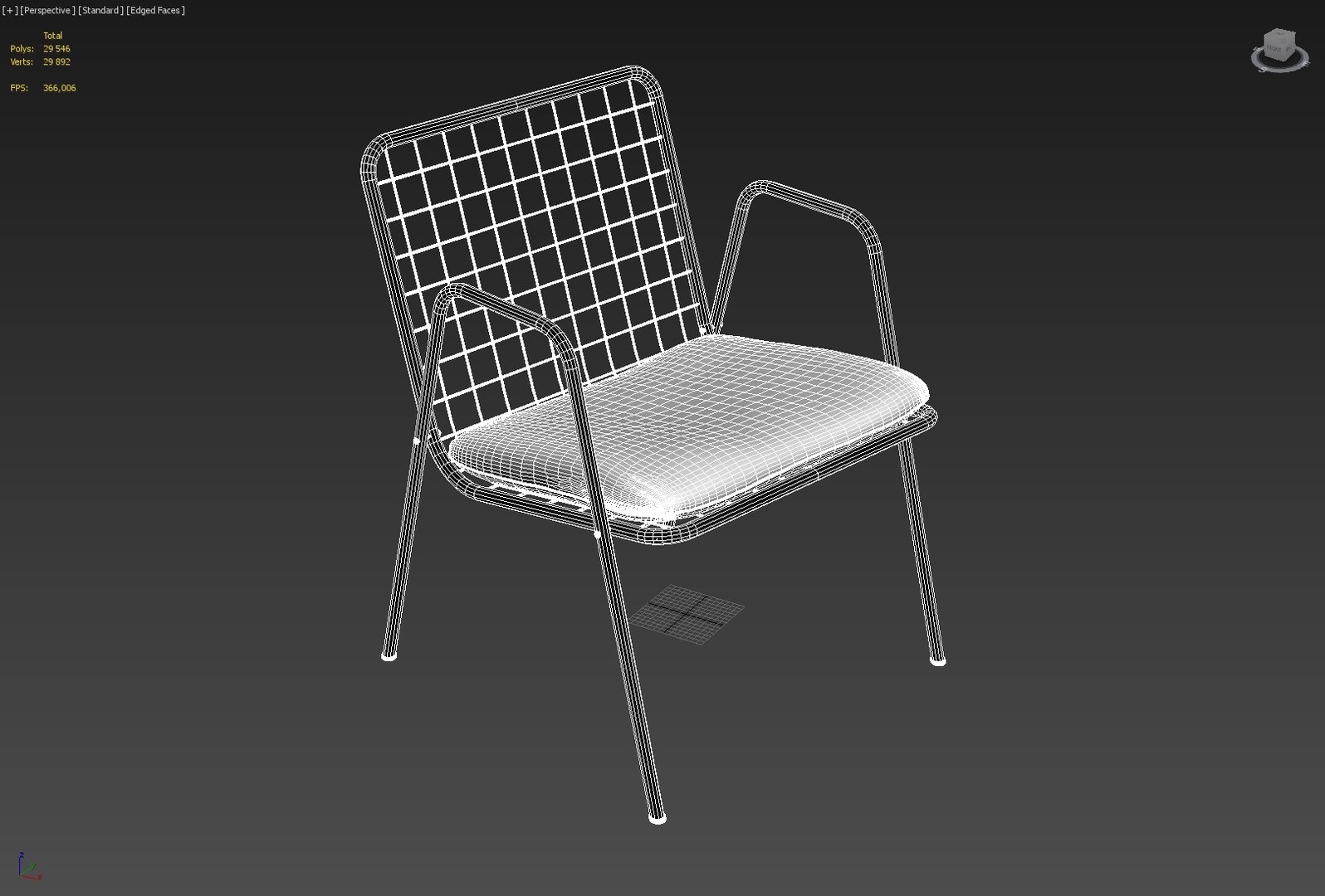 3D String Stool Model - TurboSquid 1237273