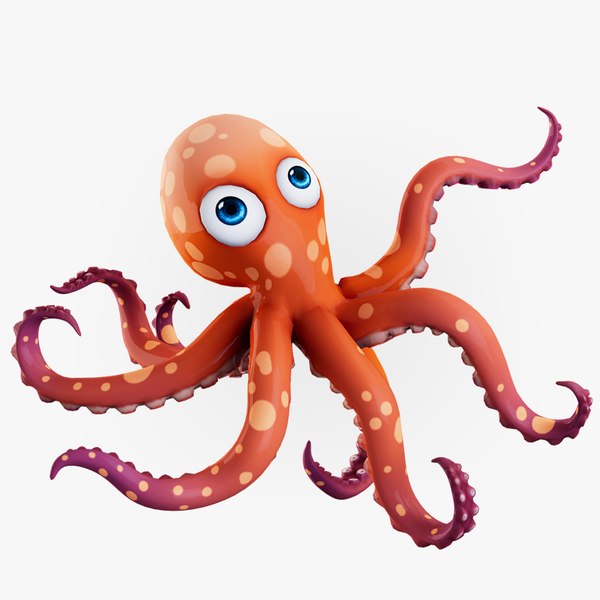 modelo 3d Pulpo de dibujos animados - TurboSquid 2216602