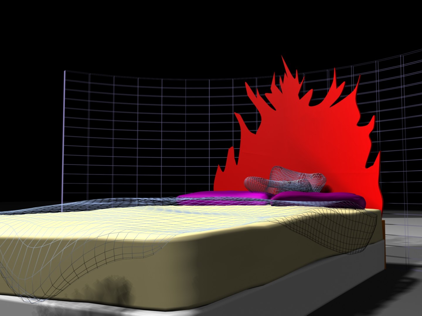 3ds Flame Bed