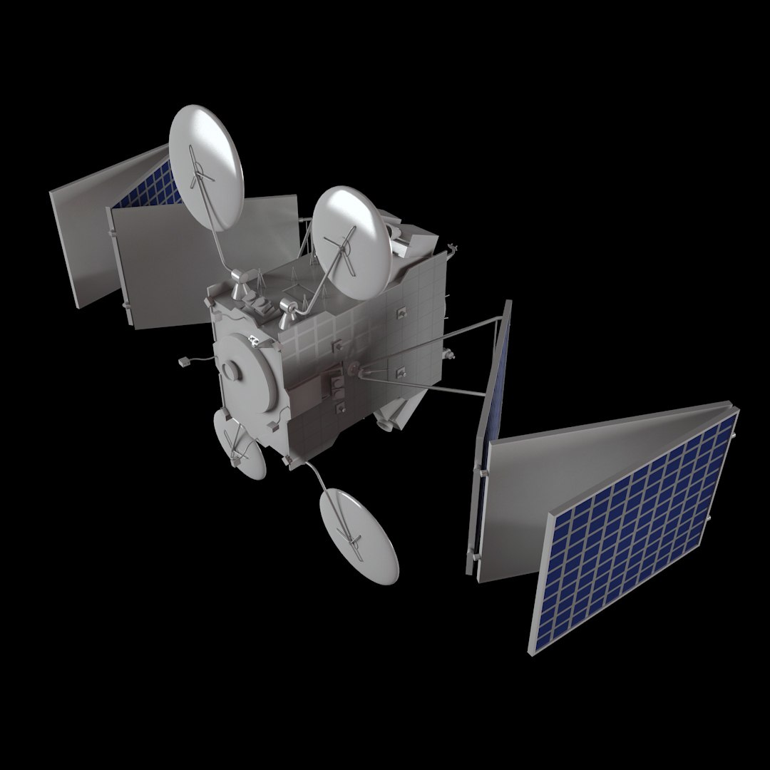 3d Model Russian Artificial Earth Satellite
