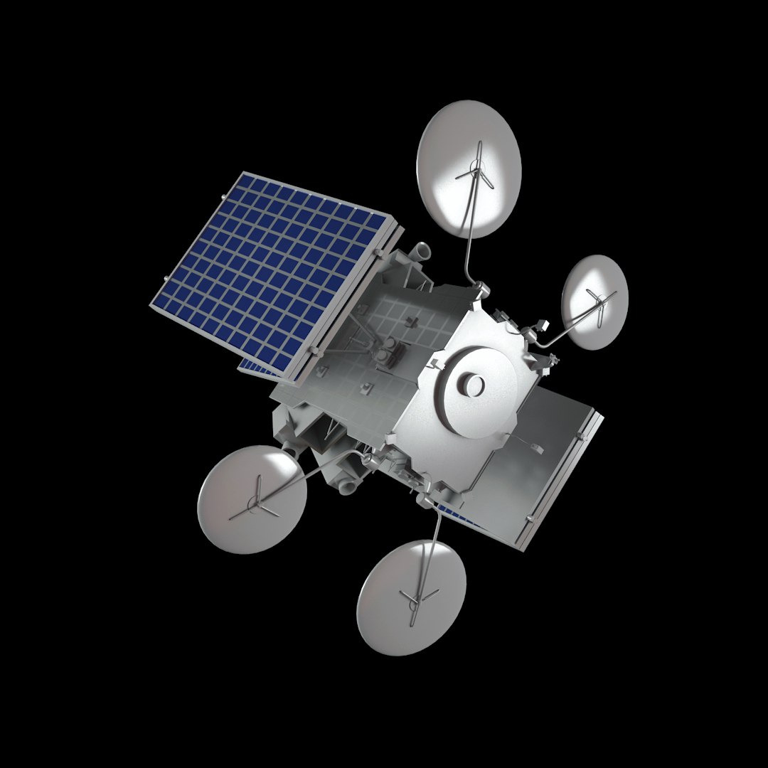 3d Model Russian Artificial Earth Satellite