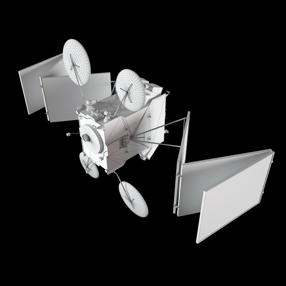 3d Model Russian Artificial Earth Satellite