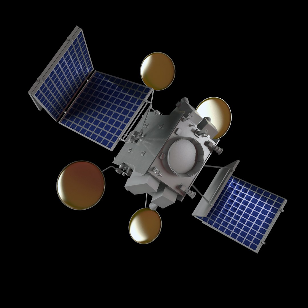 3d Model Russian Artificial Earth Satellite