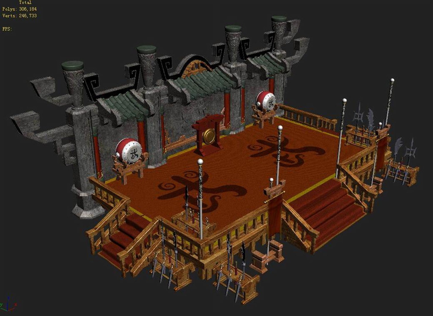 Gang Building - Martial Arts 3D - TurboSquid 1452384