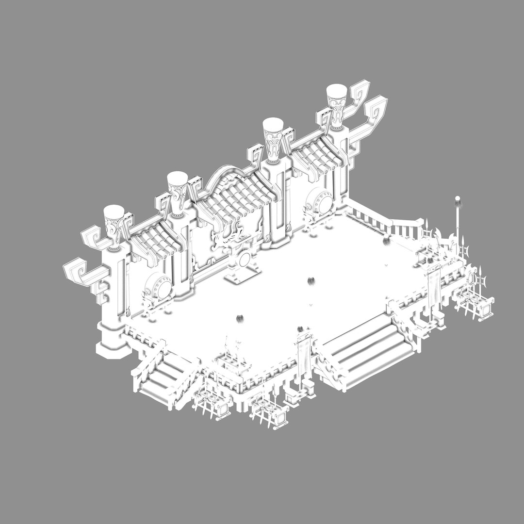 Gang Building - Martial Arts 3D - TurboSquid 1452384