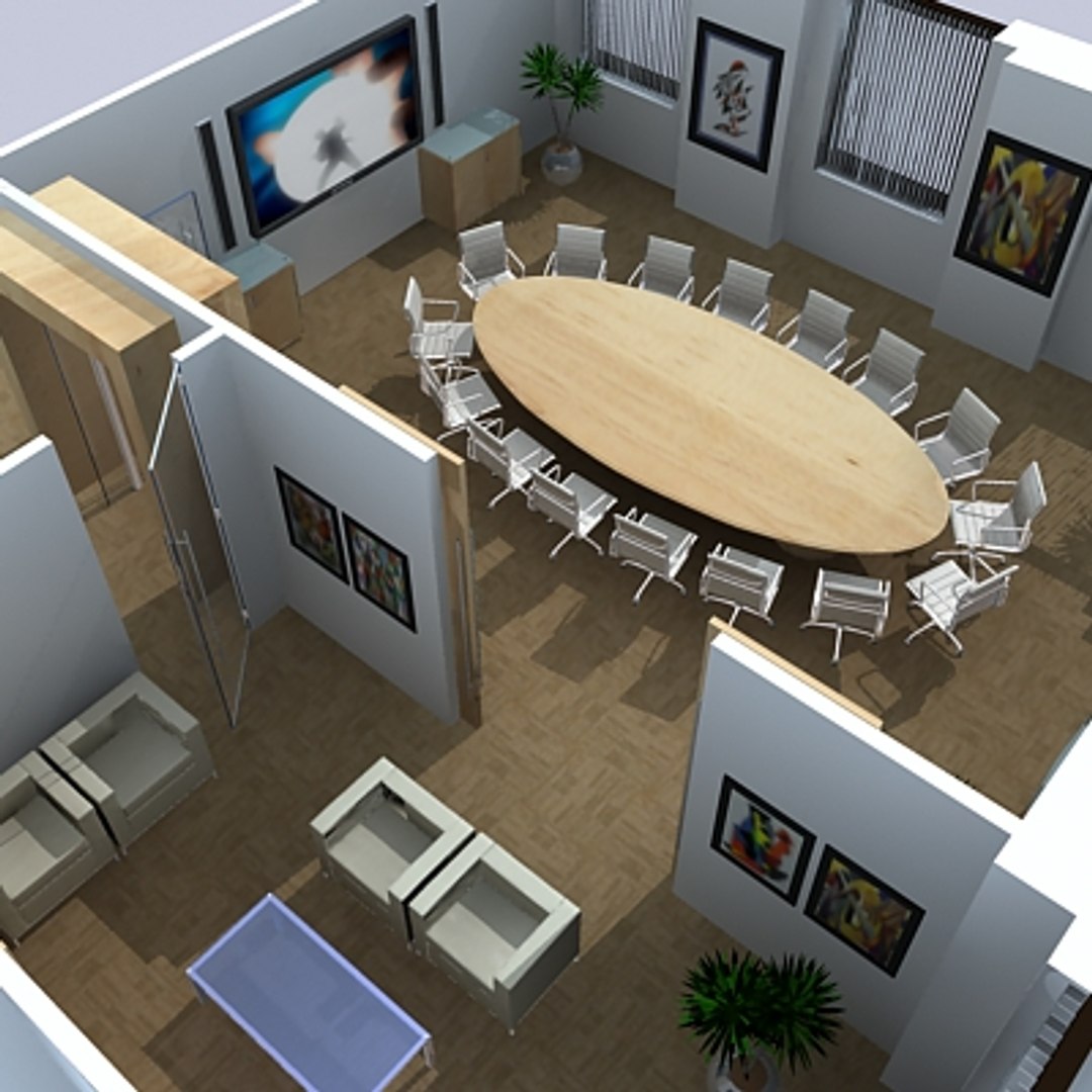Conference Room 3d Model
