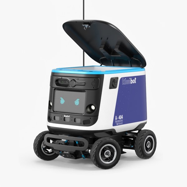 modelo 3d Robot de entrega azul Kiwibot aparejado - TurboSquid 2254980