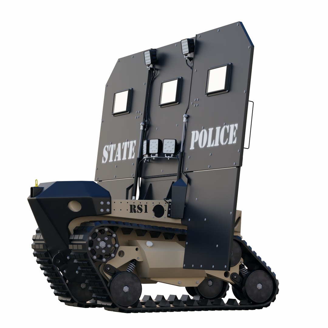 Robotic Ballistic Shield Rbs1 3d Max