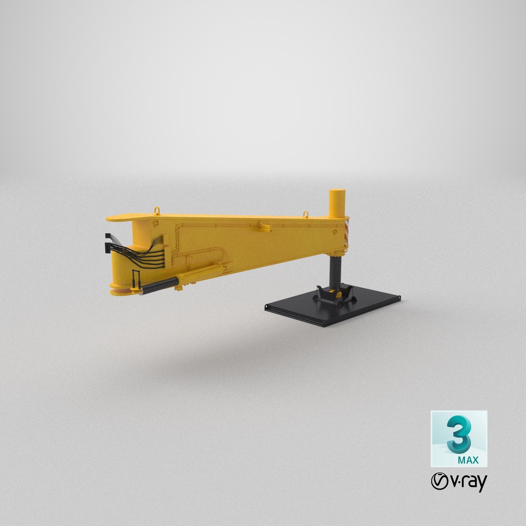 3D crane outrigger large 01 model - TurboSquid 1679939