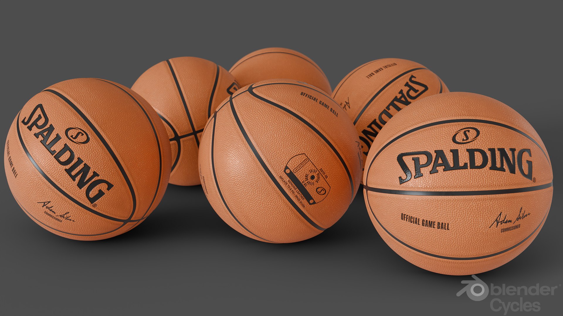 3D Realistic Basketball Spalding Official 4K Model - TurboSquid 2251680