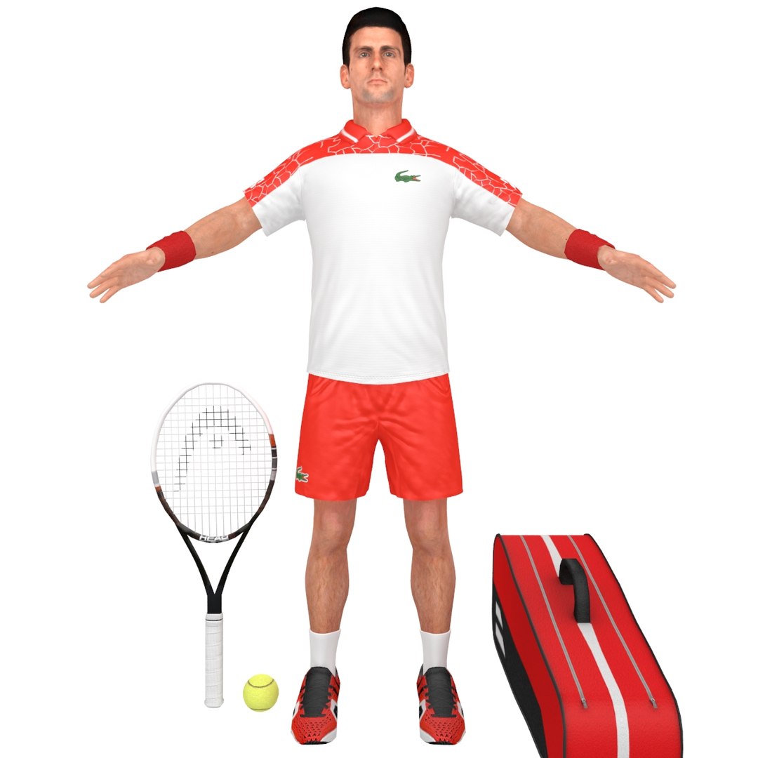 Novak Djokovic Racket Model - TurboSquid 1338178
